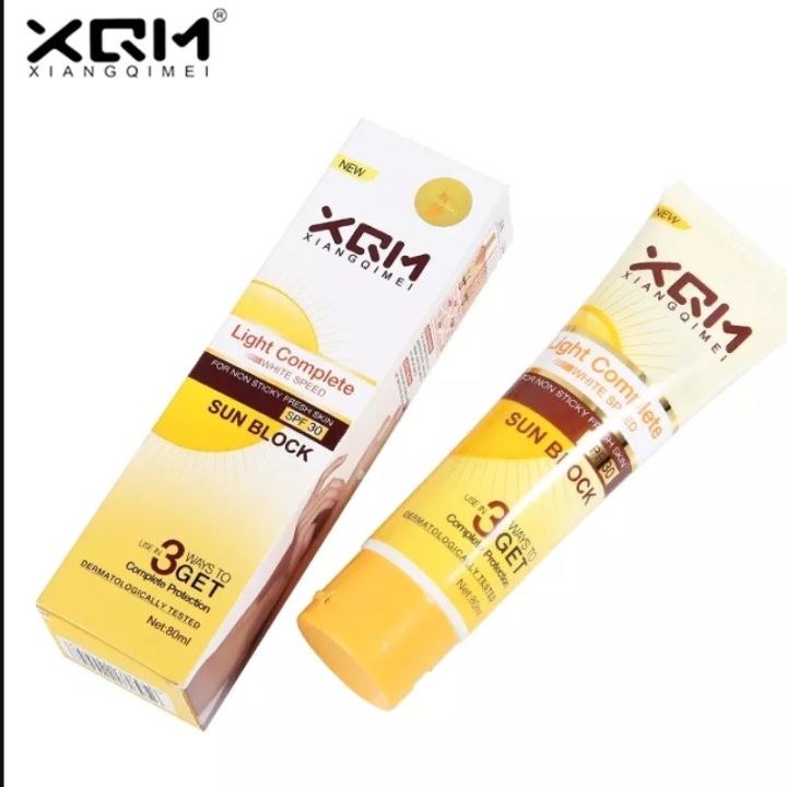 XQM Light Complete Sun Block SPF 30 Sunscreen 80ml | Daraz.com.np
