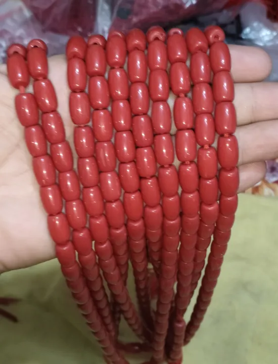 Original Newari Traditional Red Muga Mala – Handmade Ethnic Necklace ...