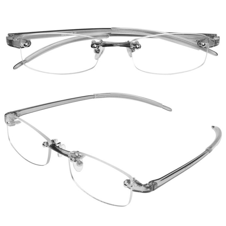 Flexible Portable Transparent Grey Metal -100~-400 Diopter Reading ...