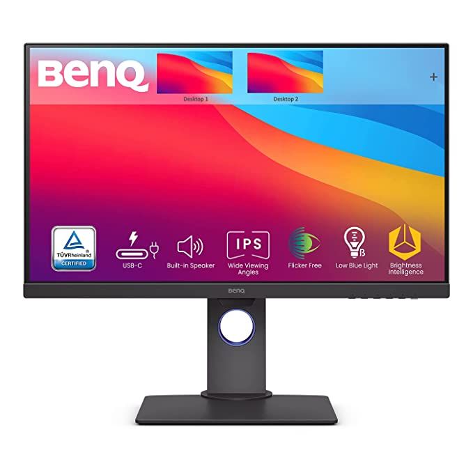 BenQ PD2705Q Designer Monitor (27" 2K | IPS Panel | 100% sRGB Color Gamut | USB Type-C | Height ...