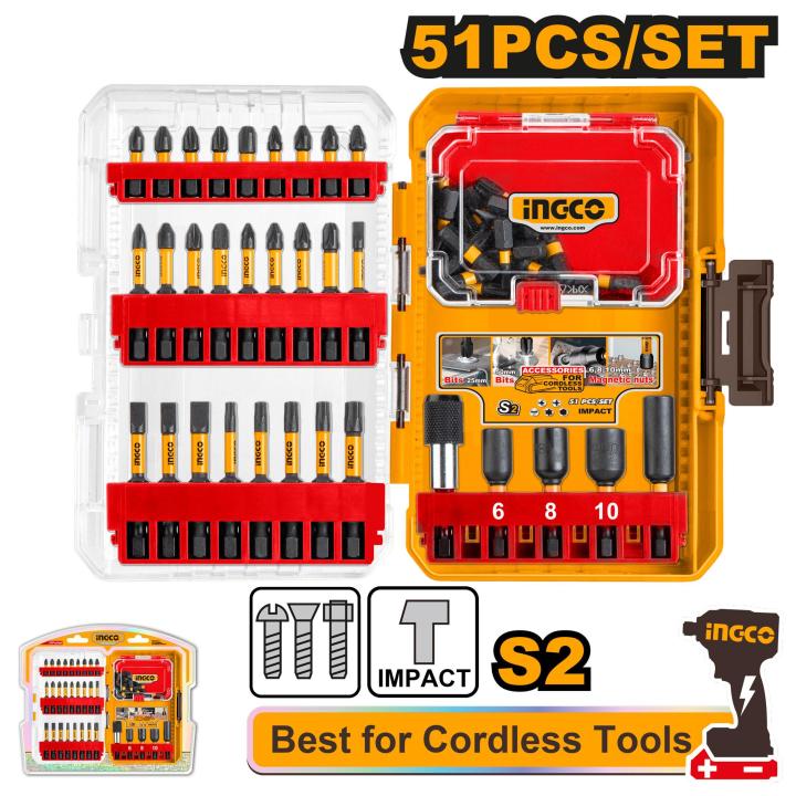 INGCO 51 Pcs Impact Screwdriver Bits Set | Daraz.com.np
