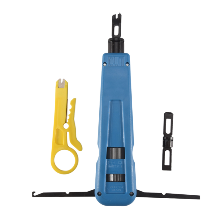 Punch Down Impact Tool With 110 And 66 Blades, Network Wire Cable Cat6 ...