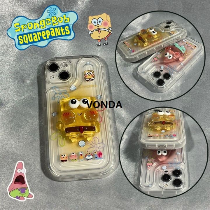 VONDA SpongeBob 3D Phone Case for IPhone 14 13 12 11 Pro Max XR Plus ...