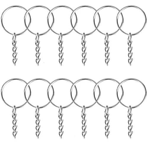 Stainless Steel Silver Keychain Ring Kits 10/20 Pcs | Daraz.com.np
