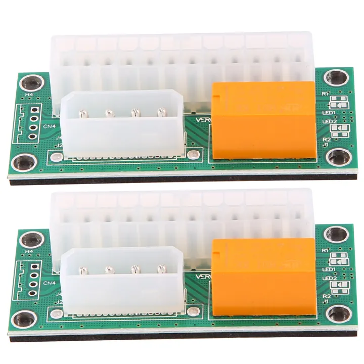 NAMUNY 2 Pack Dual PSU Multiple Power Supply Adapter,Add2Psu ATX 24 Pin ...