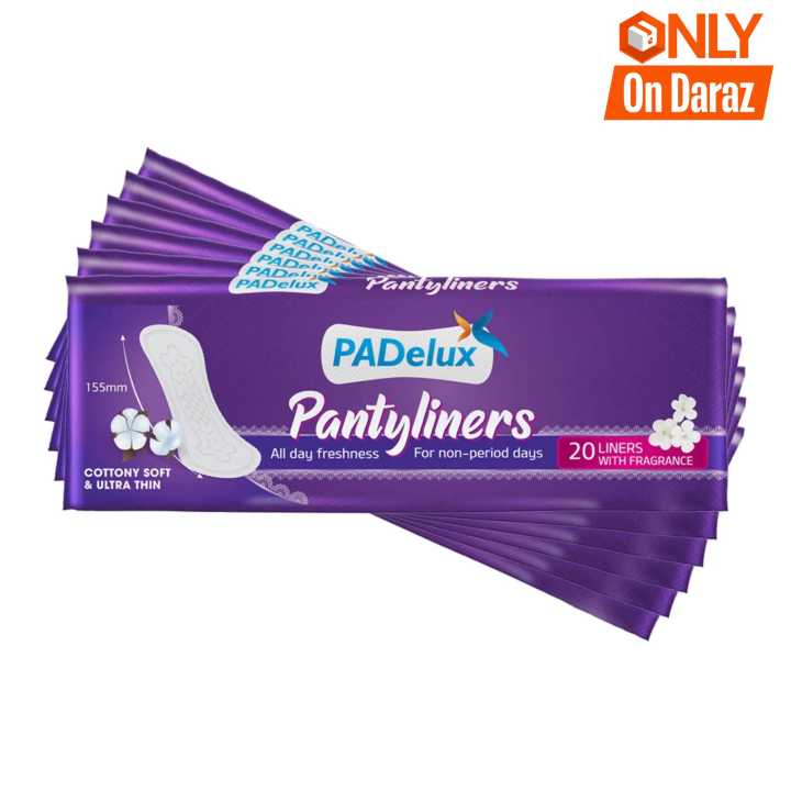 Padelux Panty Liners 20 pcs (Pack of 6) | Daraz.com.np