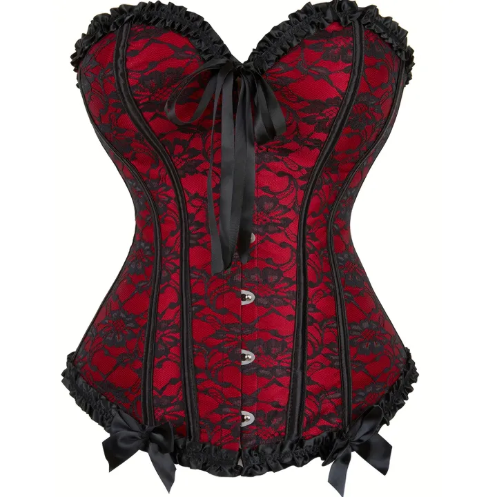 New Gothic Corsets and Bustiers Top Overbust Corset Belt Slimming Women ...