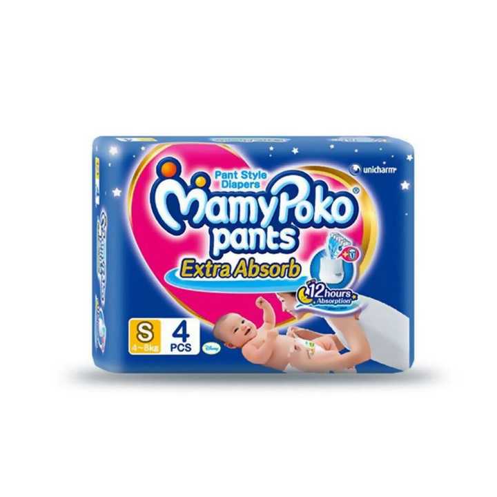 Mamypoko Pants Extra Absorb Diaper - S 4 (pack of 6) | Daraz.com.np