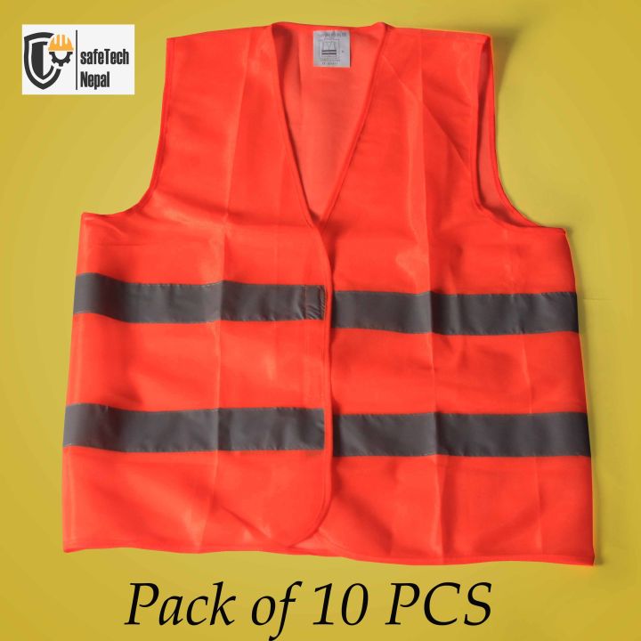 Reflective Safety vest - Pack of 10 PCS | Daraz.com.np