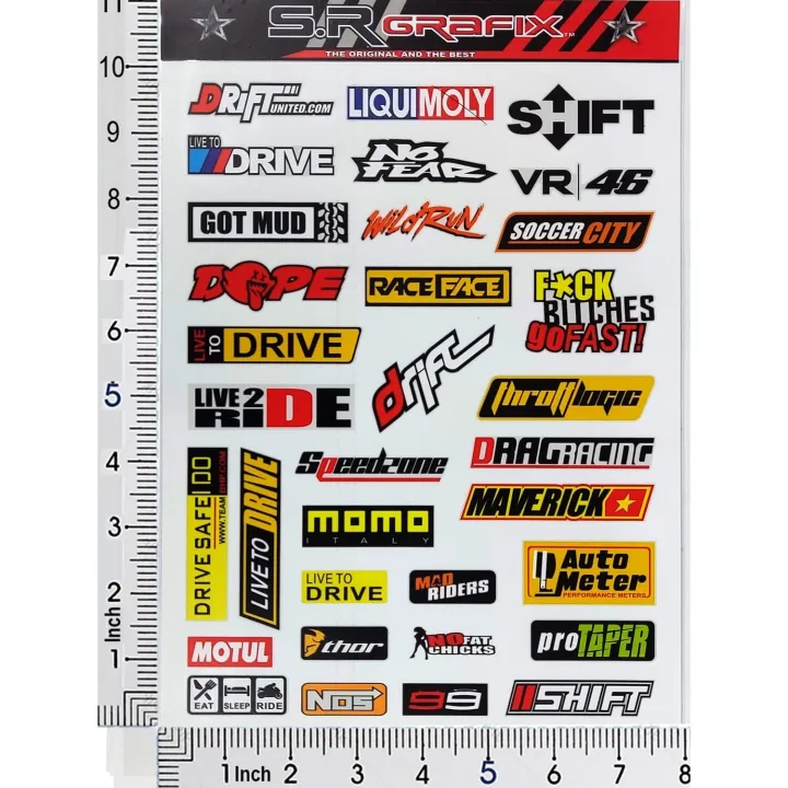 Shift And Mix (8 x 11 Inch) Good Quality, Imported Decal Stickers For ...