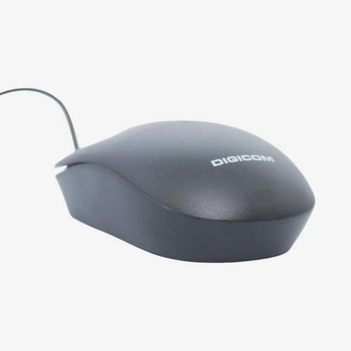Black Color Digicom W15 Wired Optical Mouse | Daraz.com.np