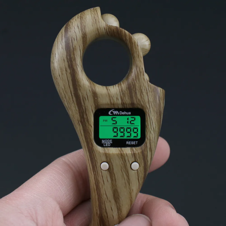 Digital Finger Counter with Clock Rotating Digital Prayer Beads with ...