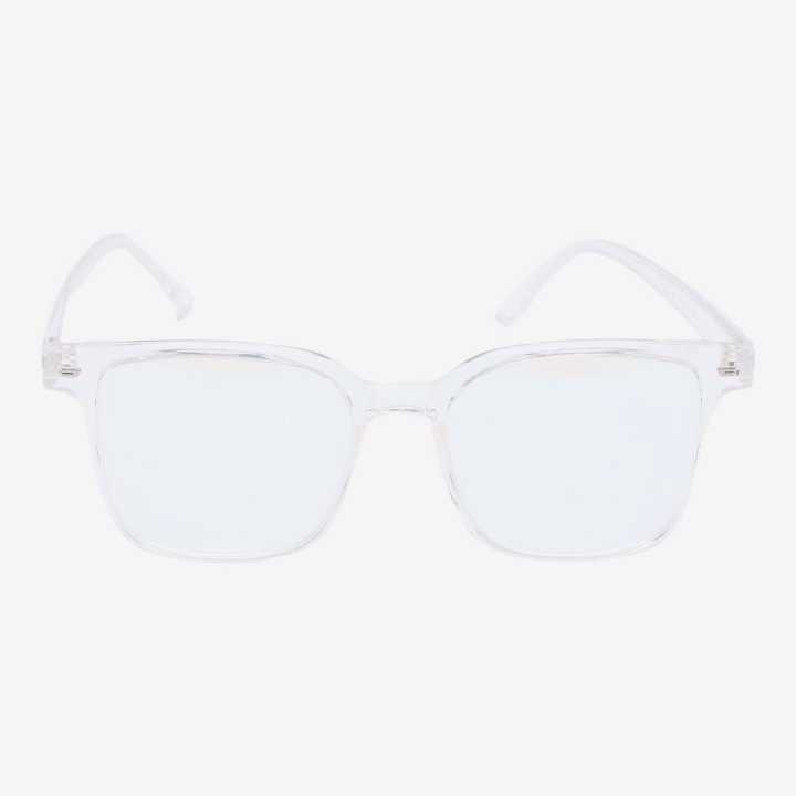 Unisex Transparent Square Plastic Arc Glasses | Daraz.com.np