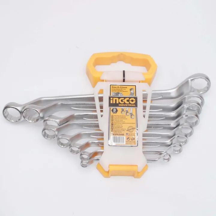 InGco Stainless Steel Offset Ring Spanner 8 Set | Daraz.com.np