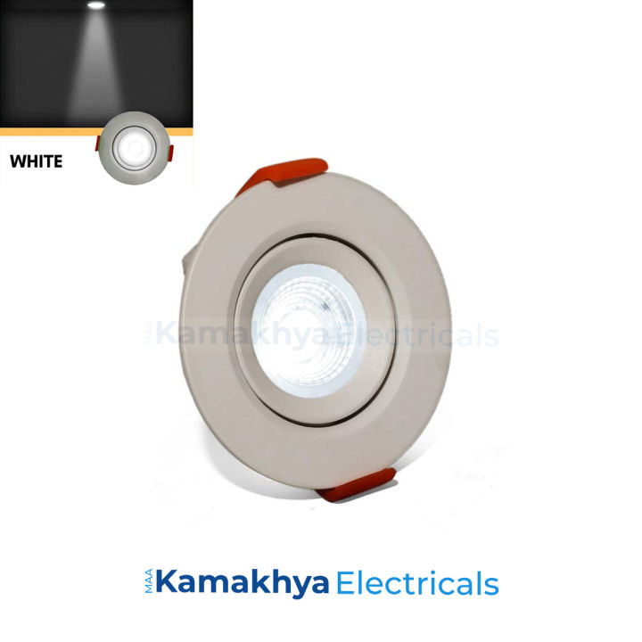 ORION 3W LED Cob Focus Light For Pop/ Recessed Lighting, Round ( Color ...