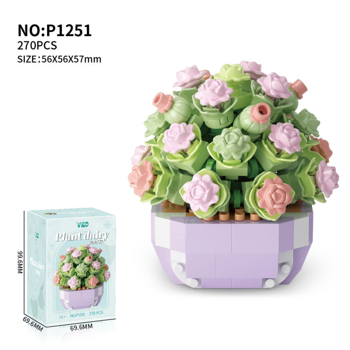 Wholesale delivery] plant pot eternal flower bundle assembled building ...