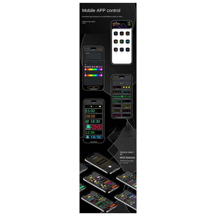 ARELENE LED Matrix Panel Programmable Flexible Screen IP65 Display ...