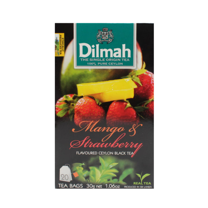 Dilmah Mango & Strawberry flavoured Ceylon Black Oraganic Tea 30G | Daraz.com.np