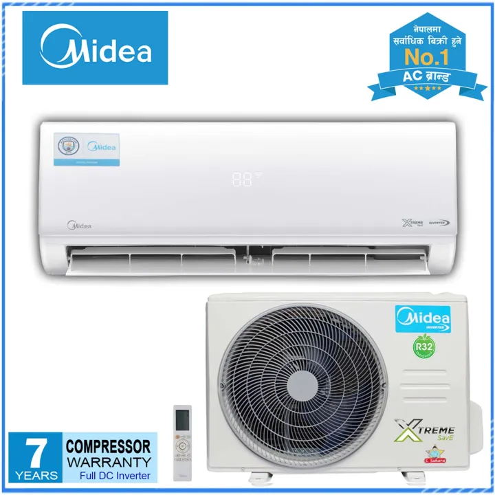 Midea DC Inverter Wall Mounted 1 ton Air Conditioner (Xtreme Save ...