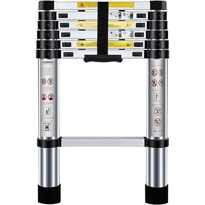 2M Telescopic Ladder, Aluminum Extension Ladder, Multi-Purpose Loft ...