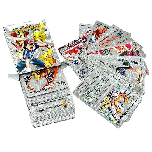 BBK DZLING Poke Trading Card Game Booster Pack Set 55 Cards V Series ...
