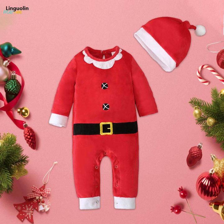 Linguolin 【Fanco Toy store】（NEW）Suit Red Santa Props Baby Clothing 2025 ...