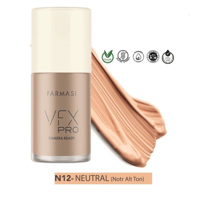 FARMASl VFX Pro Camera Ready Foundation - N12 (30ml) | Daraz.com.np