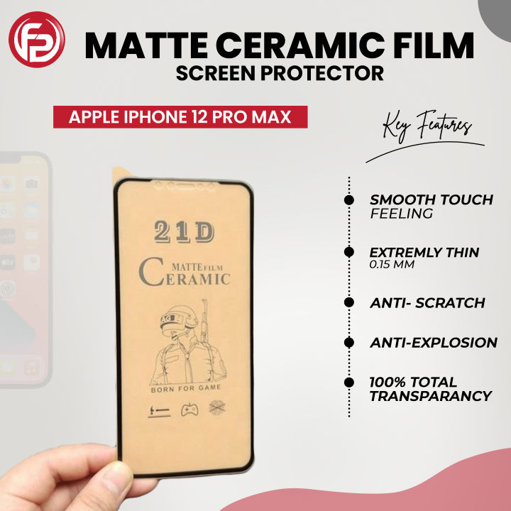 Apple IPhone 13 Pro Max - 21D Matte Full Screen Protector | Daraz.com.np