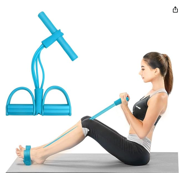 Abdomen Waist Slimming Muscle Trainer 4-Tube Tummy Trimmer Fitness ...