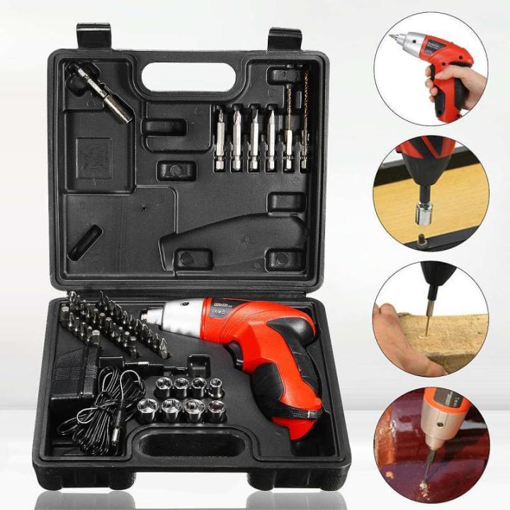 4.8 volt 45 in 1 Non-slip Cordless Screwdriver Bit Set Household DIY ...