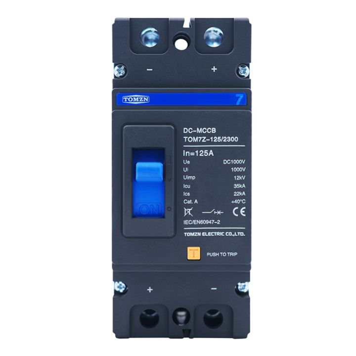 2P DC 1000V Solar Molded Case Circuit Breaker MCCB Overload Protection ...