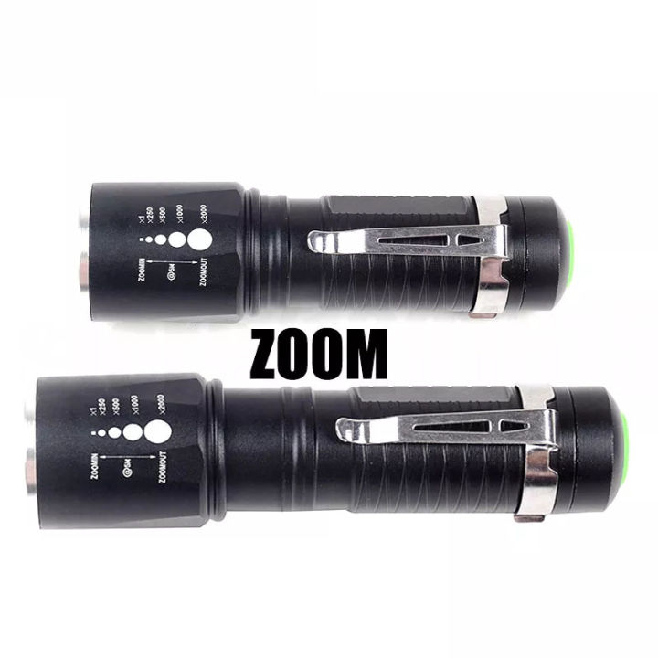Powerful Rechargeable Tactical Flashlight Waterproof Hunting LED T6 ...
