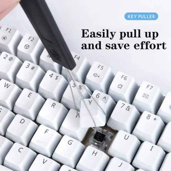 Keyboard Key Keycap Puller Remover With Unloading Steel Cleaning Tool ...