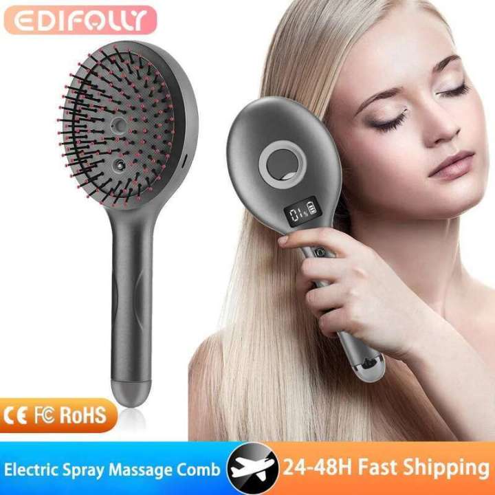 Electric Spray 630nm Red Light Vibration Head Scalp Massager Hair ...