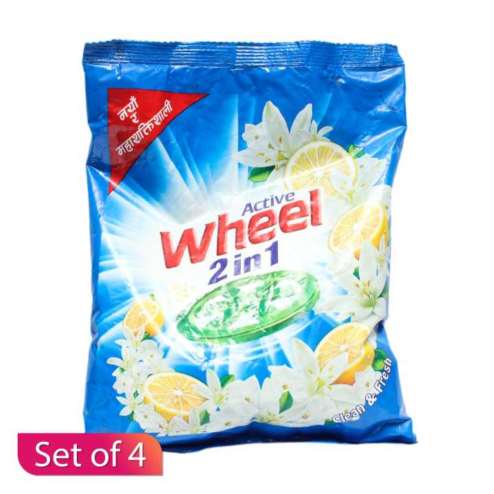 Active Wheel 2 In 1 Detegent Powder 750g Set Of 4 | Daraz.com.np