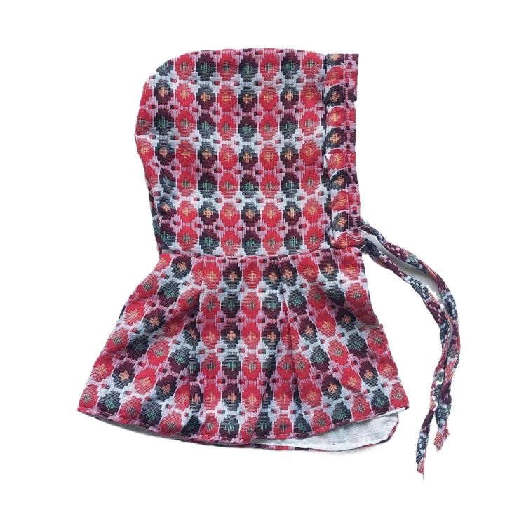 Dhaka Kapada Cap Long Lamo Furke Design Nepali Topi For Kids (0 to 12 ...