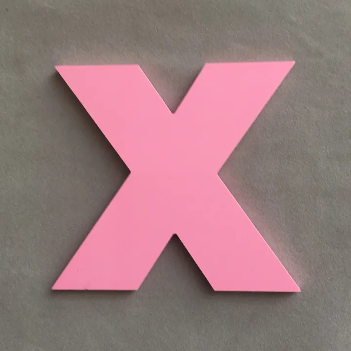 DIY 3D Pink Capital English Letters Wall Stickers Living Room Bedroom ...