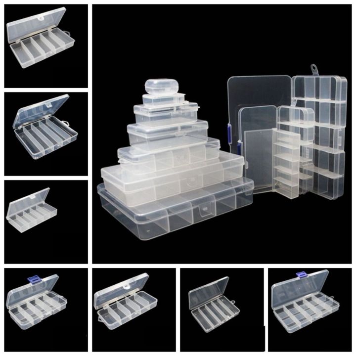 Fishing Tools Adjust Compartments Fish Accessory Box Transparent High ...