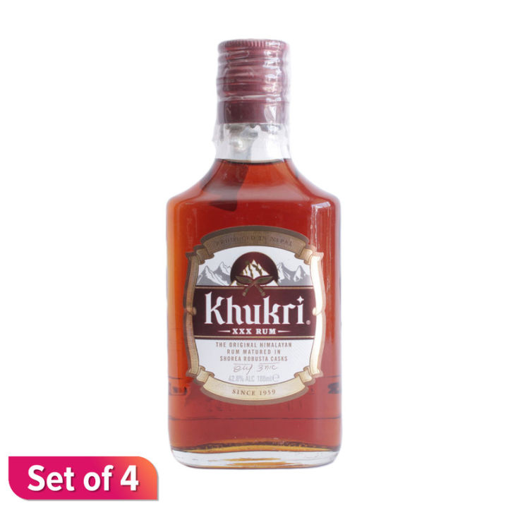 Khukuri XXX Rum 180ml Set of 4 | Daraz.com.np