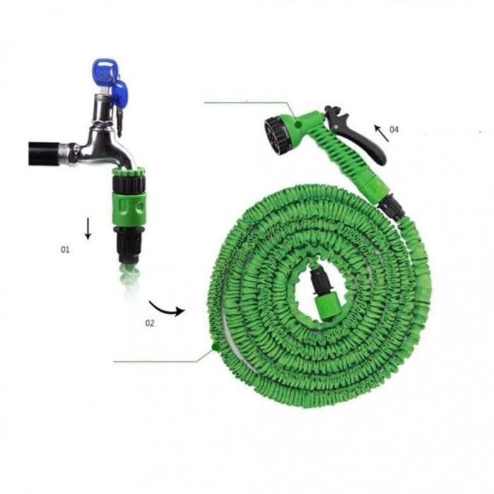 Multi Purpose Water Spray Gun With 50ft Long Expandable Pipe | Daraz.com.np