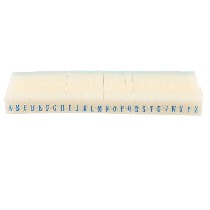 Detachable 26 Letters English Alphabet Plastic Stamp Set Np