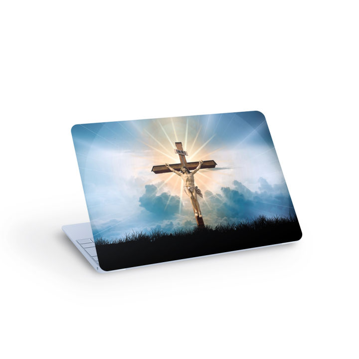Laptop Back Sticker For Up to 15.6inch Laptop (Jesus Christ Cross ...
