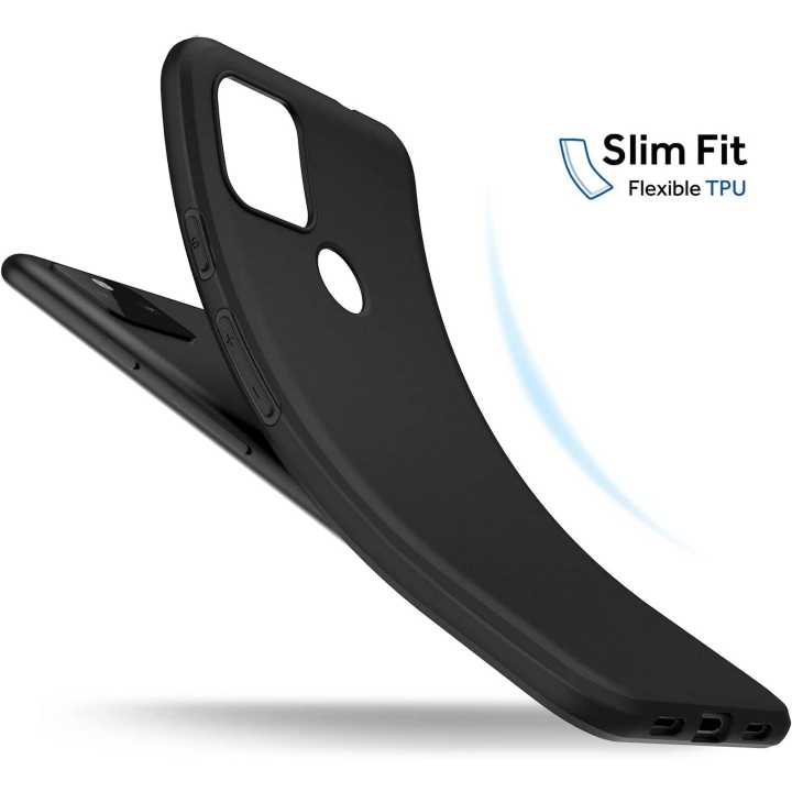 Google Pixel 5a 5G Case - Thin Slim Fit Soft Silicone Matte Finish TPU ...