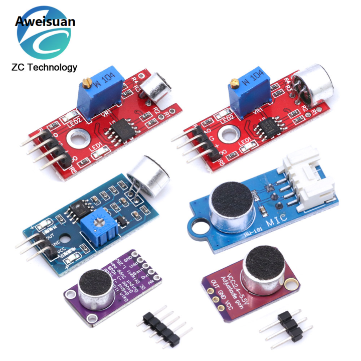 Aweisuan High-Sensitivity Sound Sensor control Module MAX4466 MAX9814 ...