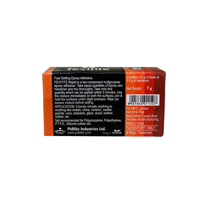 Fevitite Rapid Fast Setting Epoxy Adhesives 7g | Daraz.com.np