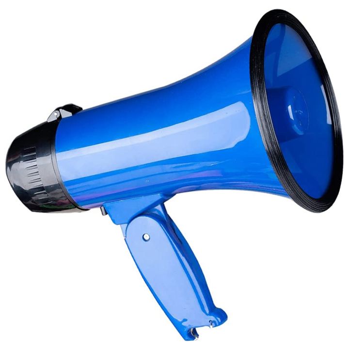 25 Watt Compact Speaker PA Bullhorn - with Built-in Siren, Voice ...