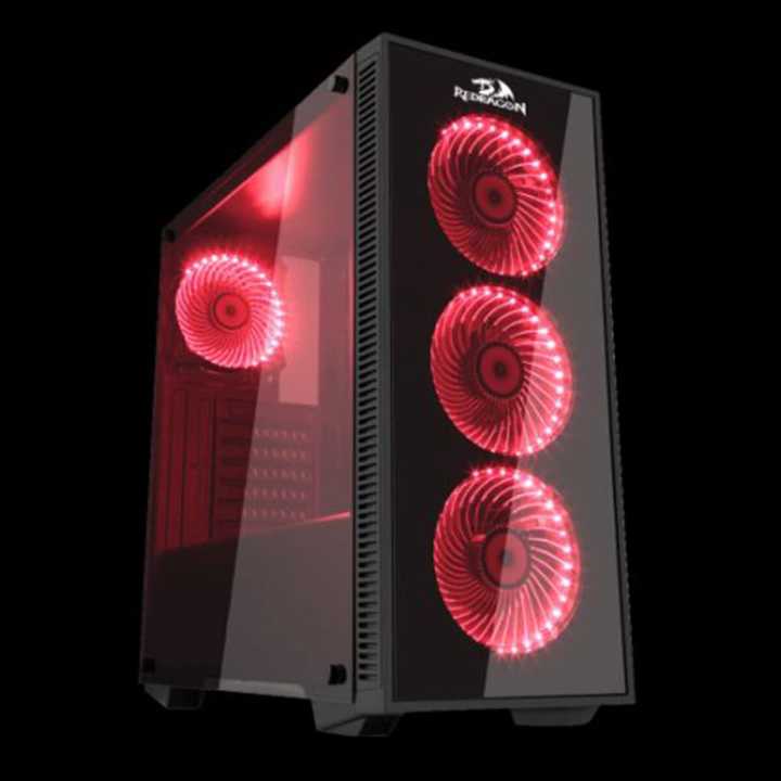 Gc-601 Sideswipe Gaming Pc Case Tempered Glass, 3 X 120Mm Fan And ...