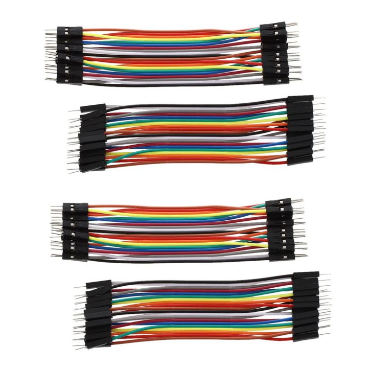 Spreeshop 80pcs 10 cm Breadboard Plug Male to Male Jumper Wires Cables ...