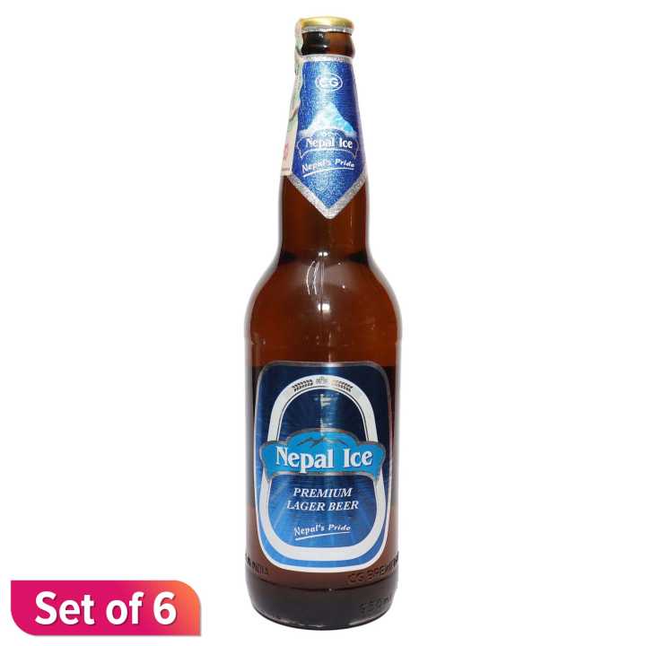 Nepal Ice Premium Lager Beer 650ml Set of 6 | Daraz.com.np