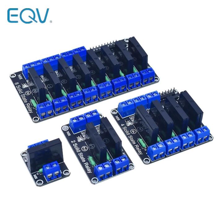 EQV 1 2 4 8 Channel 5V 12V 24V DC Relay Module Solid State High Level ...